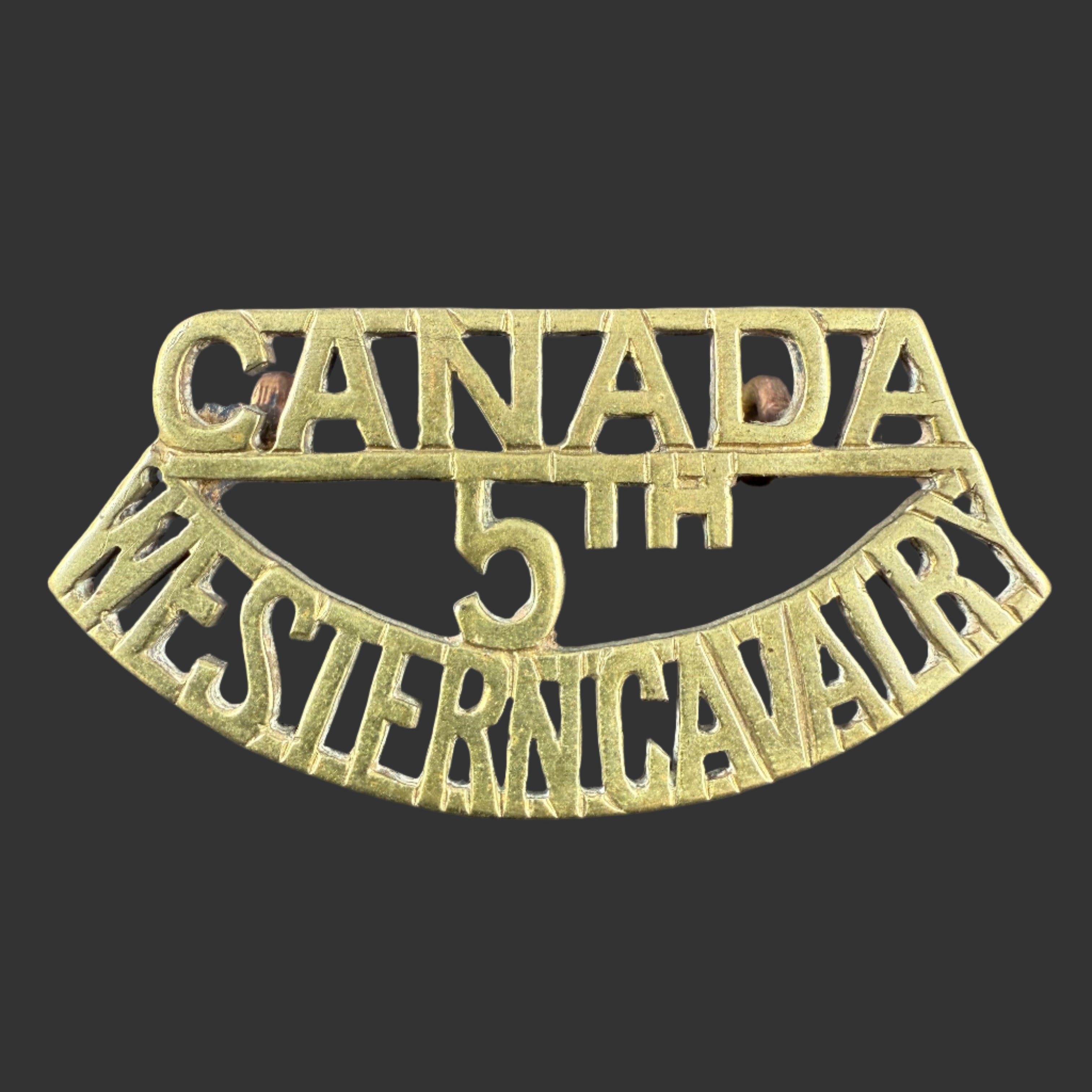 Canadian - WWI - CEF Shoulder Title - 5th Battalion (5th Western Caval ...