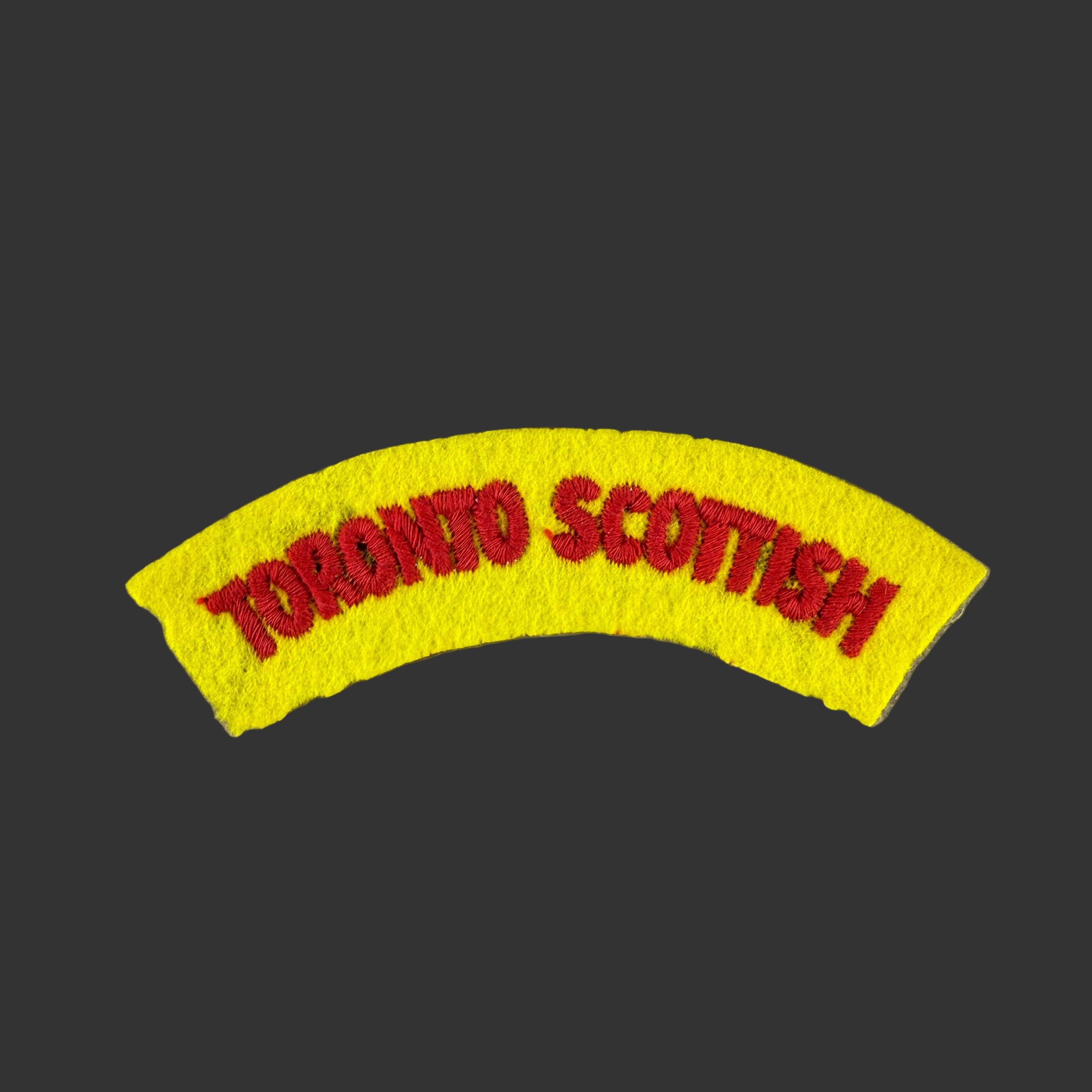 Canadian WWII - Toronto Scottish Regiment - Cloth Shoulder Title ...